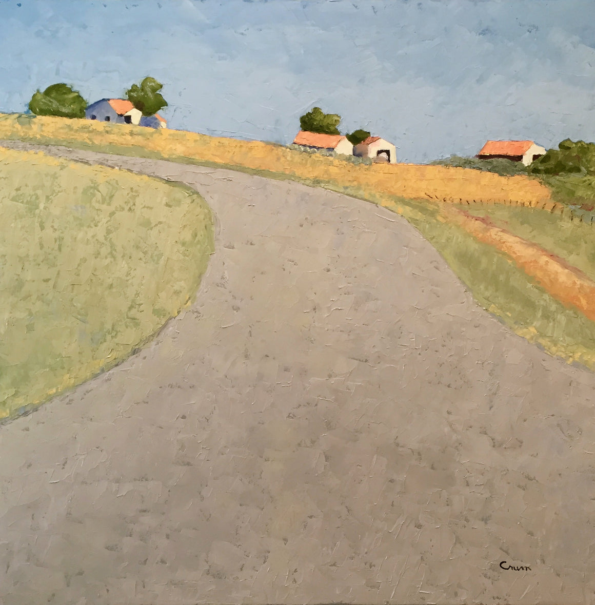 Terry Crum works on Stretched Canvas – CanvasKick